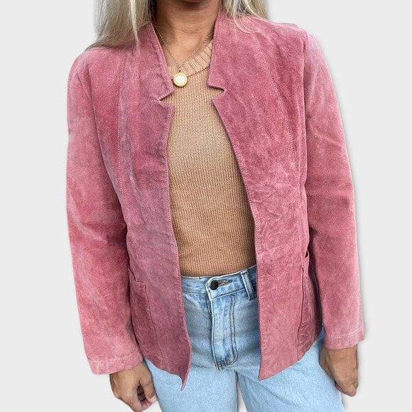 The Limited | Jackets & Coats | Vintage Pig Suede Pink Limited Jacket ...